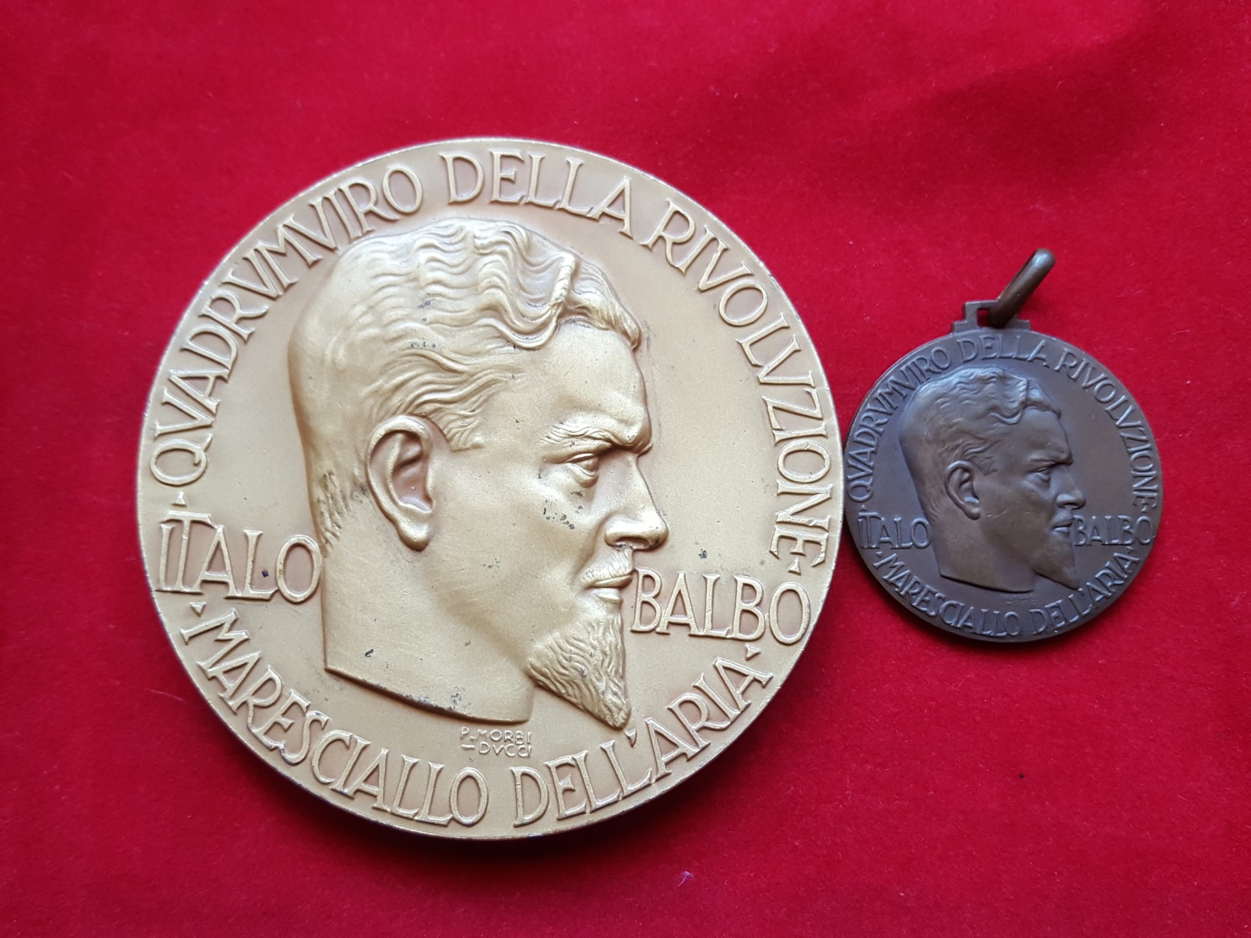 Medaglione e Medaglia Italo Balbo - Carlo Morandi